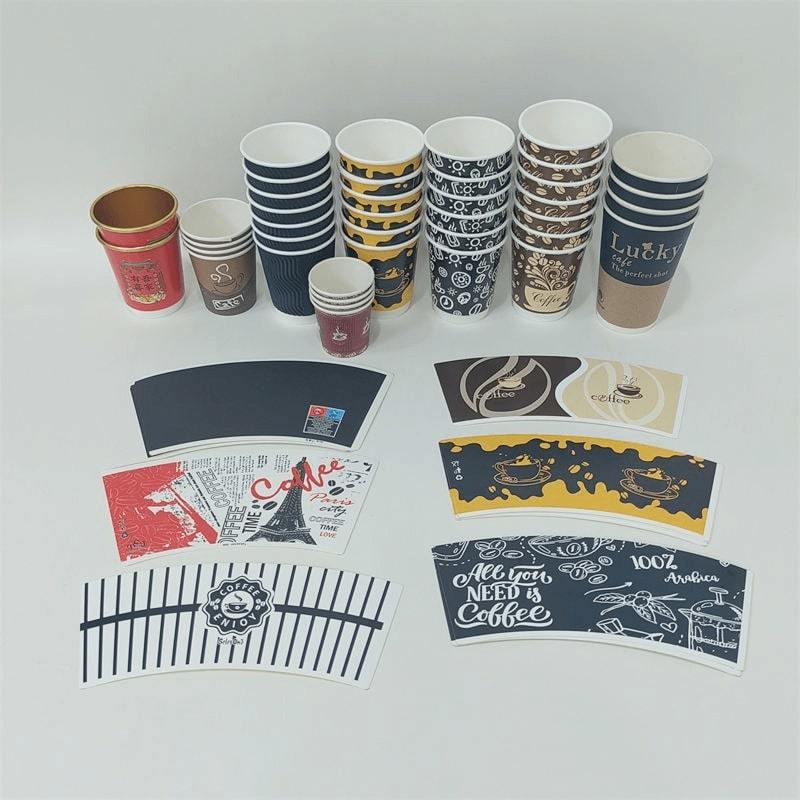 Customizable Paper Cup Fans for Disposable paper cups with Flexographic ...